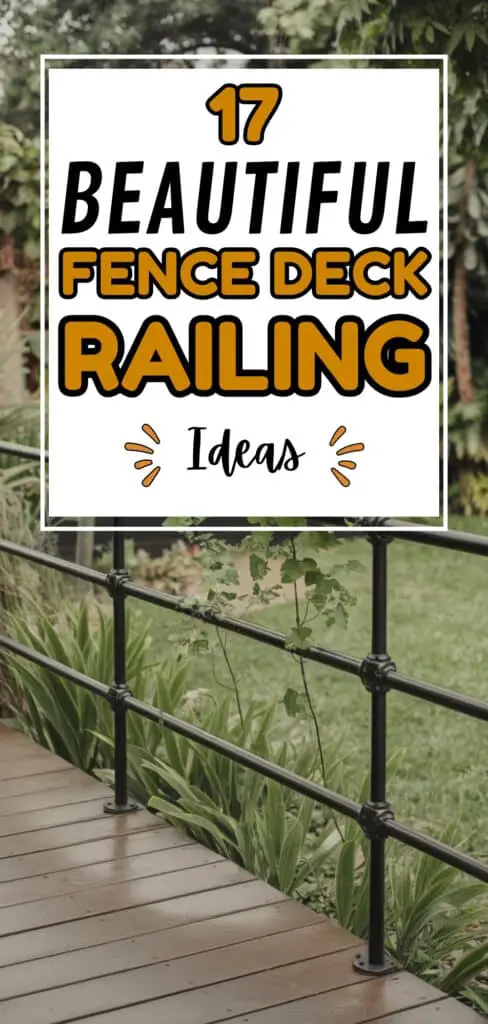 17 Beautiful Fence Deck Railing Ideas - The Mega Mom