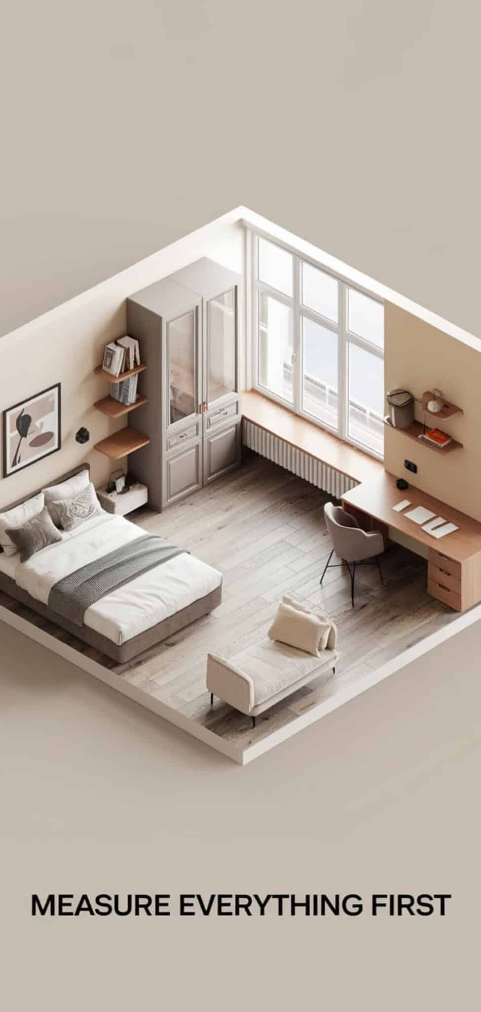 16 Smart One Room Apartment Layout Ideas - The Mega Mom