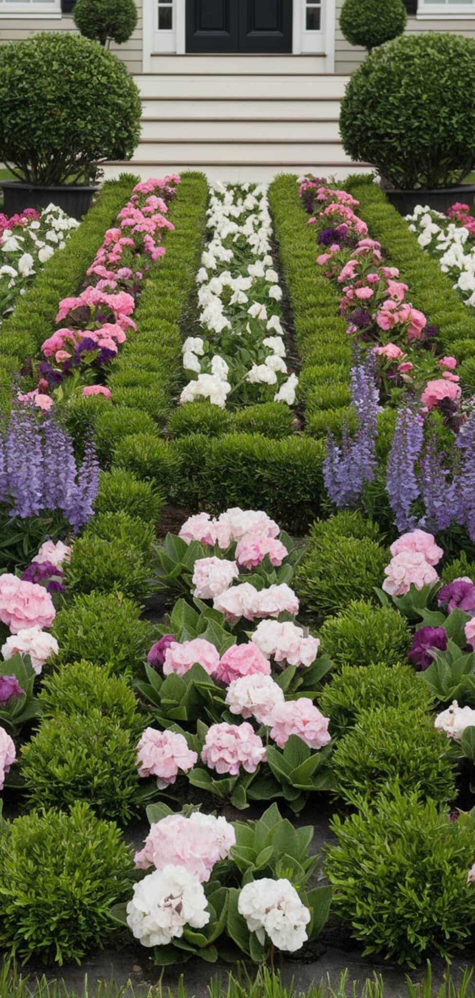 18 Stunning Flower Bed Ideas in Front of House - The Mega Mom