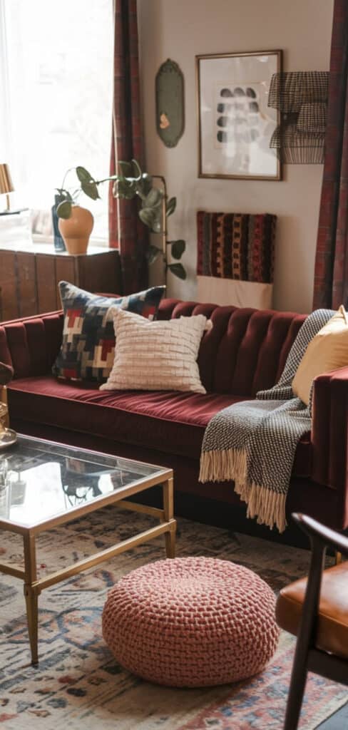 18 Playful Retro Apartment Eclectic Living Room Ideas - The Mega Mom