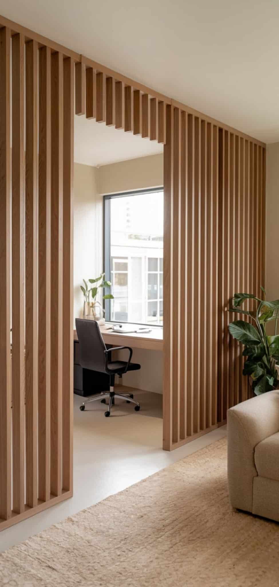 18 Innovative Wood Slats Room Divider Ideas - The Mega Mom
