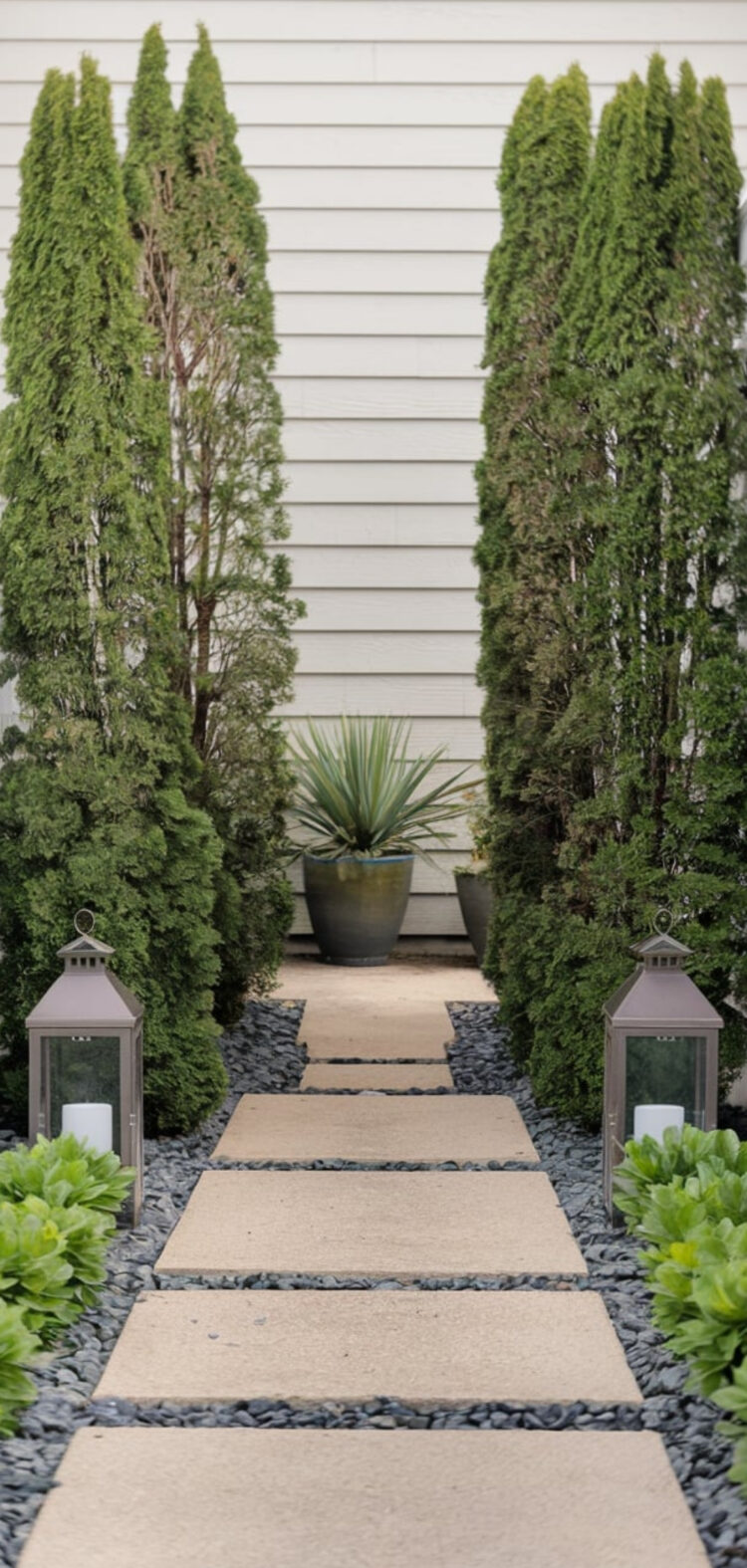17 Stylish & Simple Small Front Yard Landscaping Ideas - The Mega Mom
