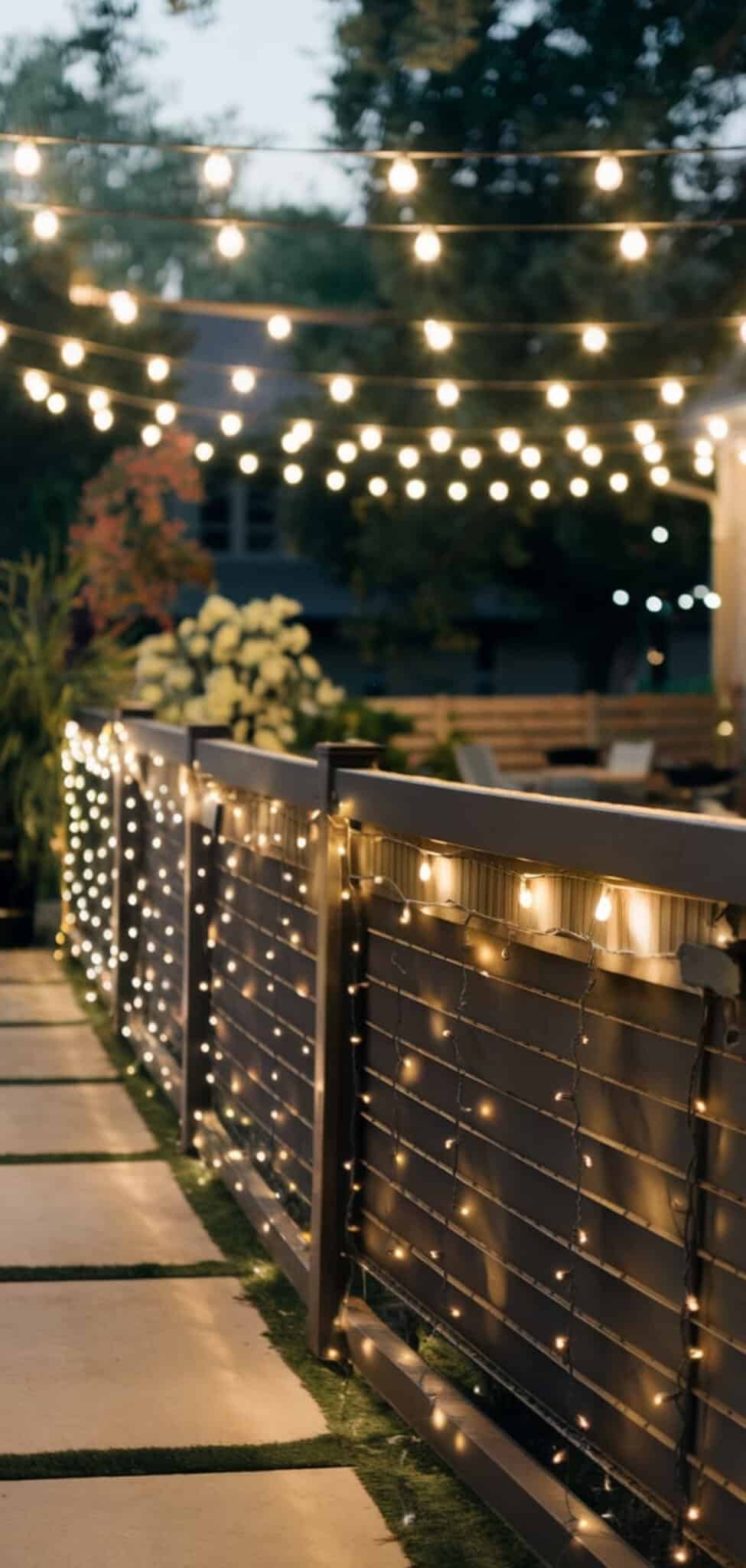 17 Stunning Patio Outdoor Lighting Ideas Using String Lights - The Mega Mom