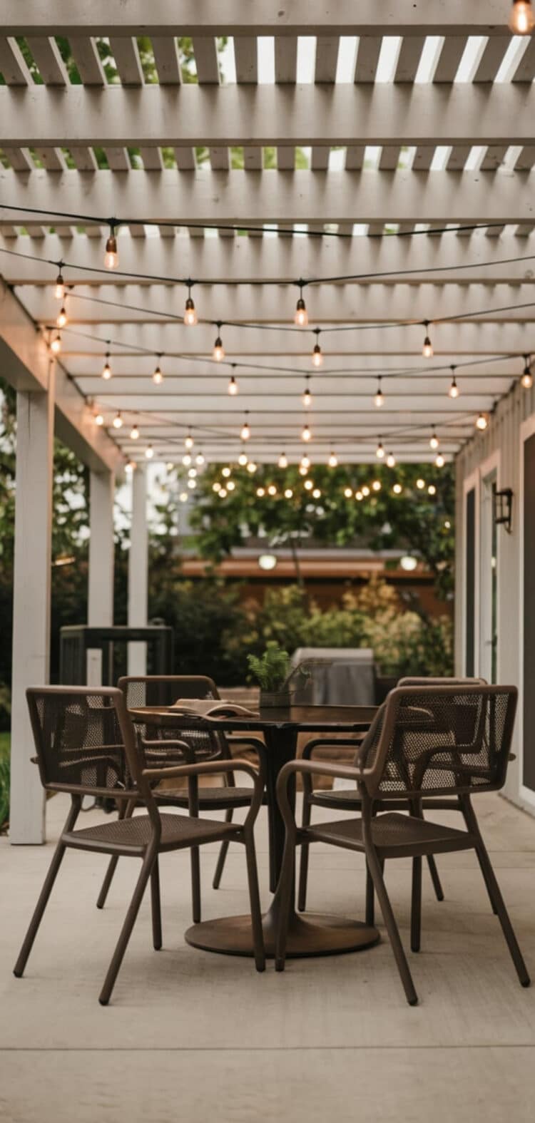 17 Stunning Patio Outdoor Lighting Ideas Using String Lights - The Mega Mom