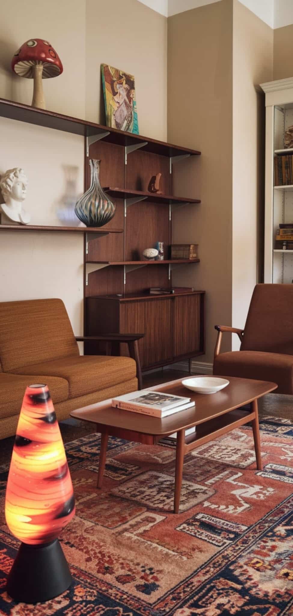 18 Playful Retro Apartment Eclectic Living Room Ideas - The Mega Mom