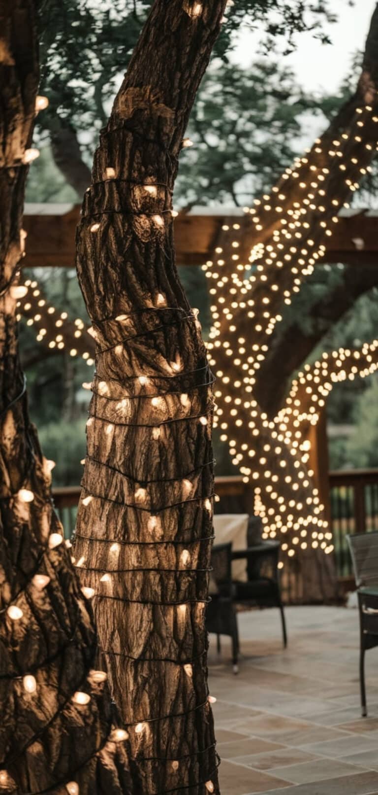 17 Stunning Patio Outdoor Lighting Ideas Using String Lights - The Mega Mom