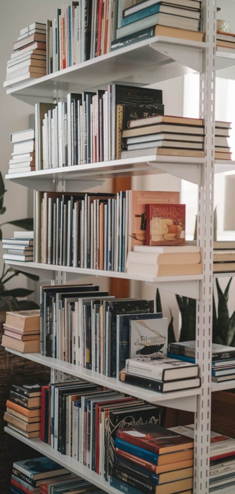 15 Brilliant Bookshelf Styling with Lots of Books - The Mega Mom