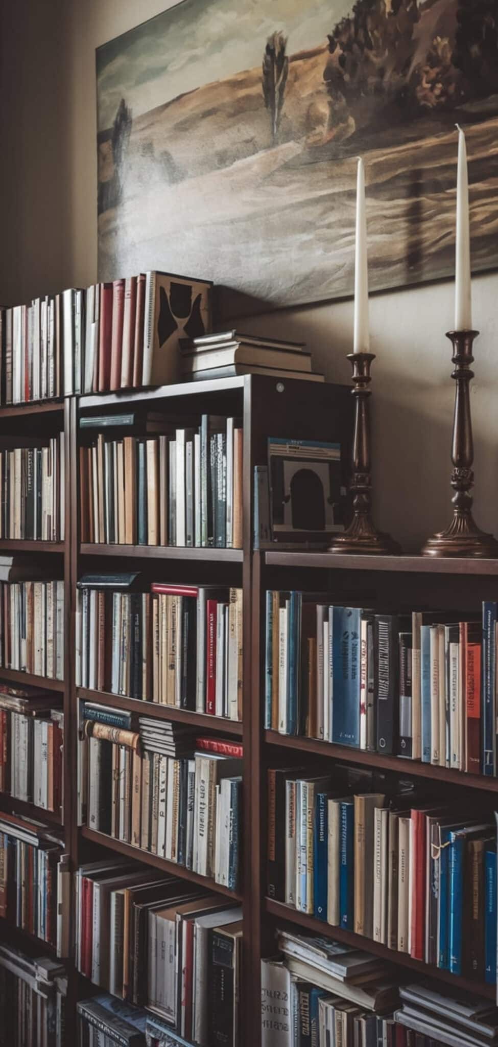 15 Brilliant Bookshelf Styling with Lots of Books - The Mega Mom