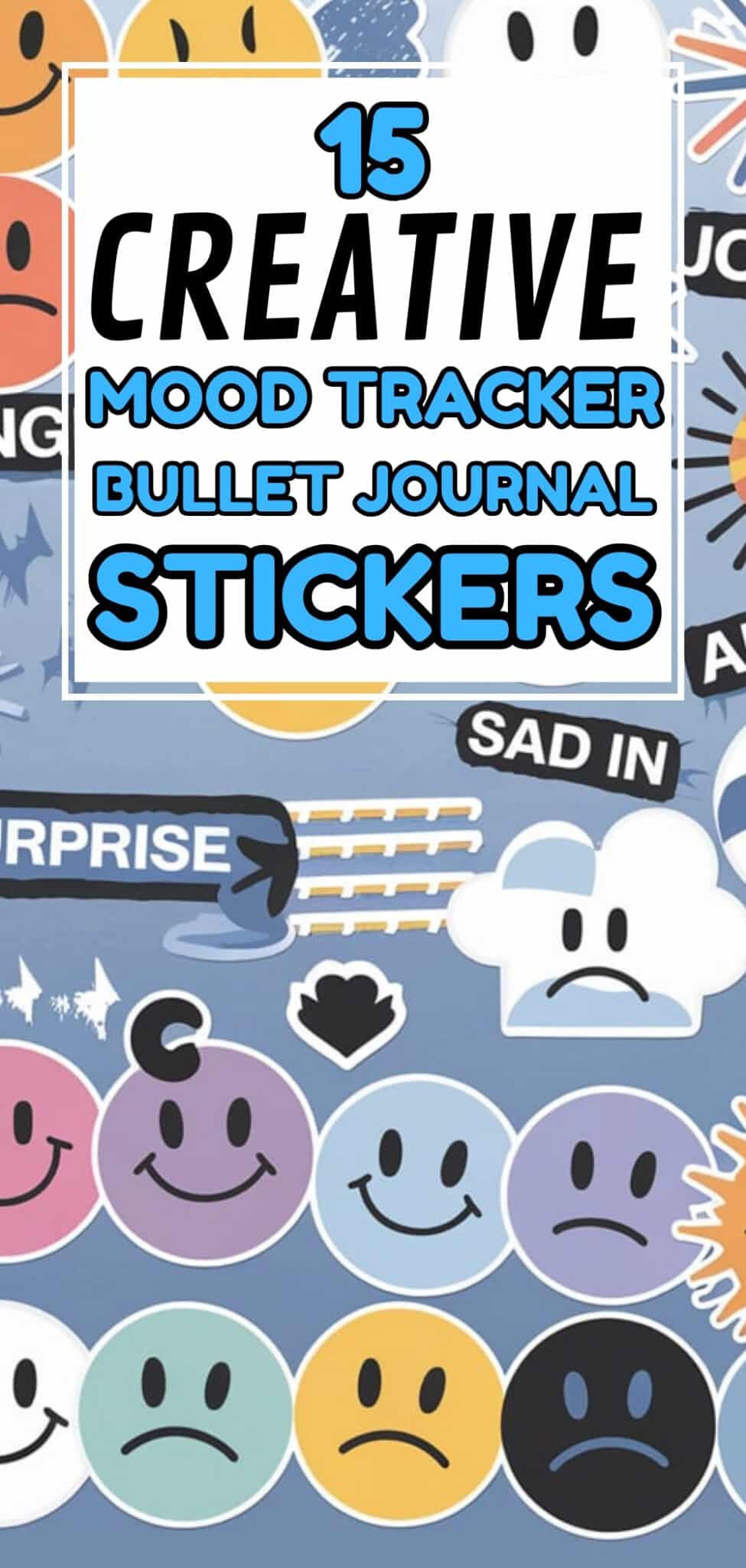 15 Creative Mood Tracker Bullet Journal Stickers - The Mega Mom