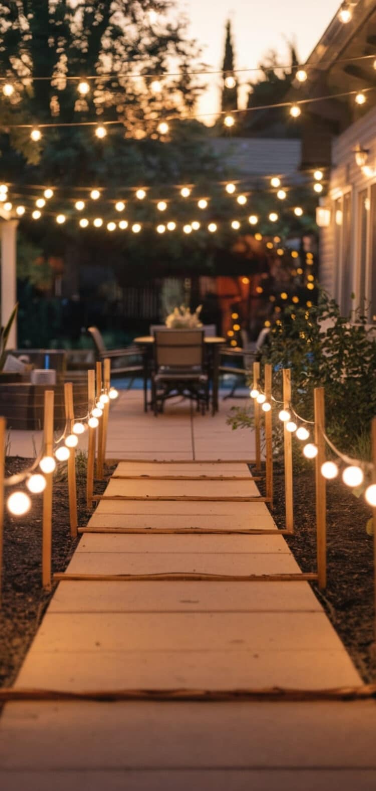 17 Stunning Patio Outdoor Lighting Ideas Using String Lights - The Mega Mom