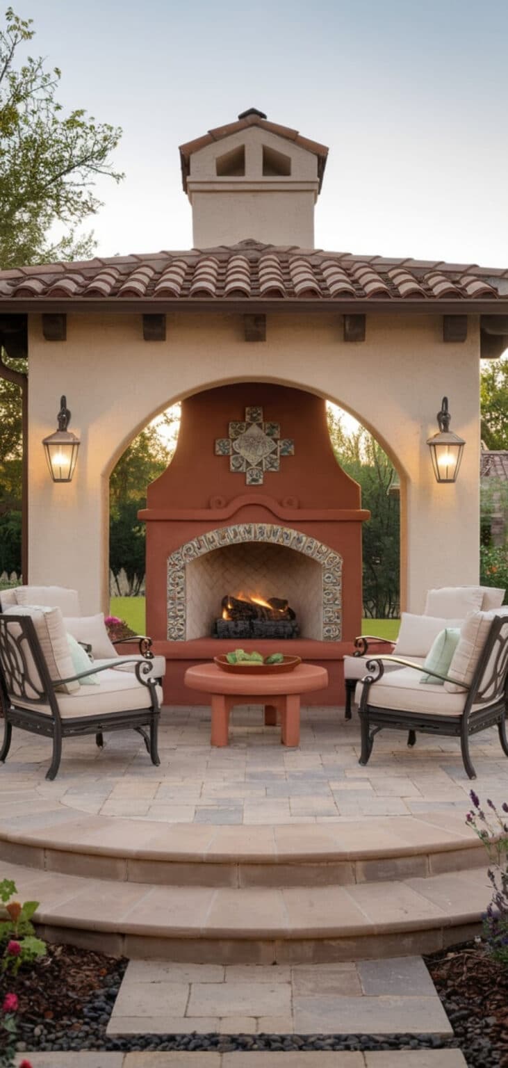 18 Stunning Outdoor Pavilion with Fireplace Ideas - The Mega Mom