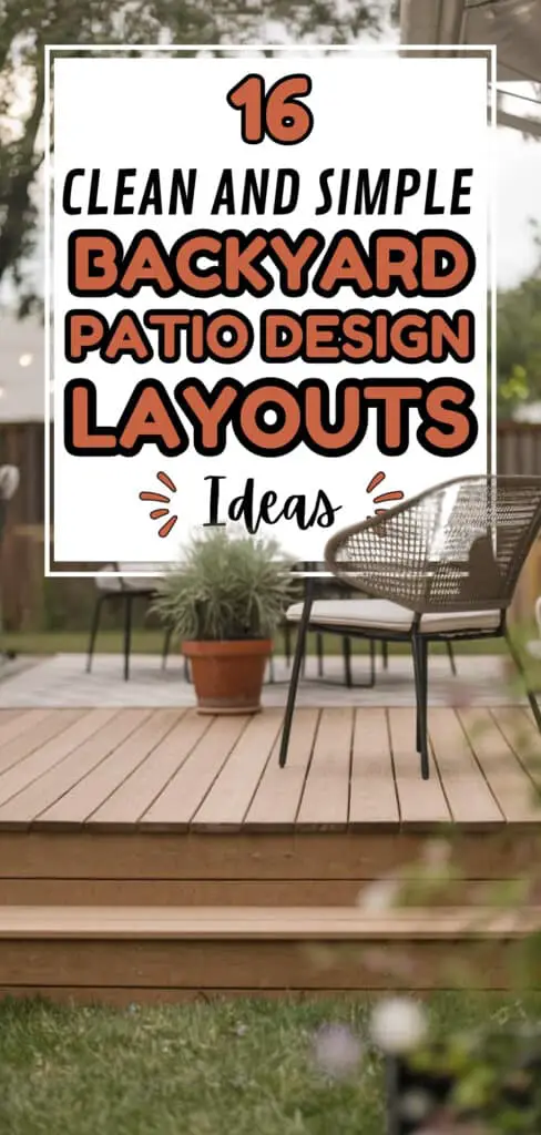 16 Clean and Simple Backyard Patio Design Layouts - The Mega Mom