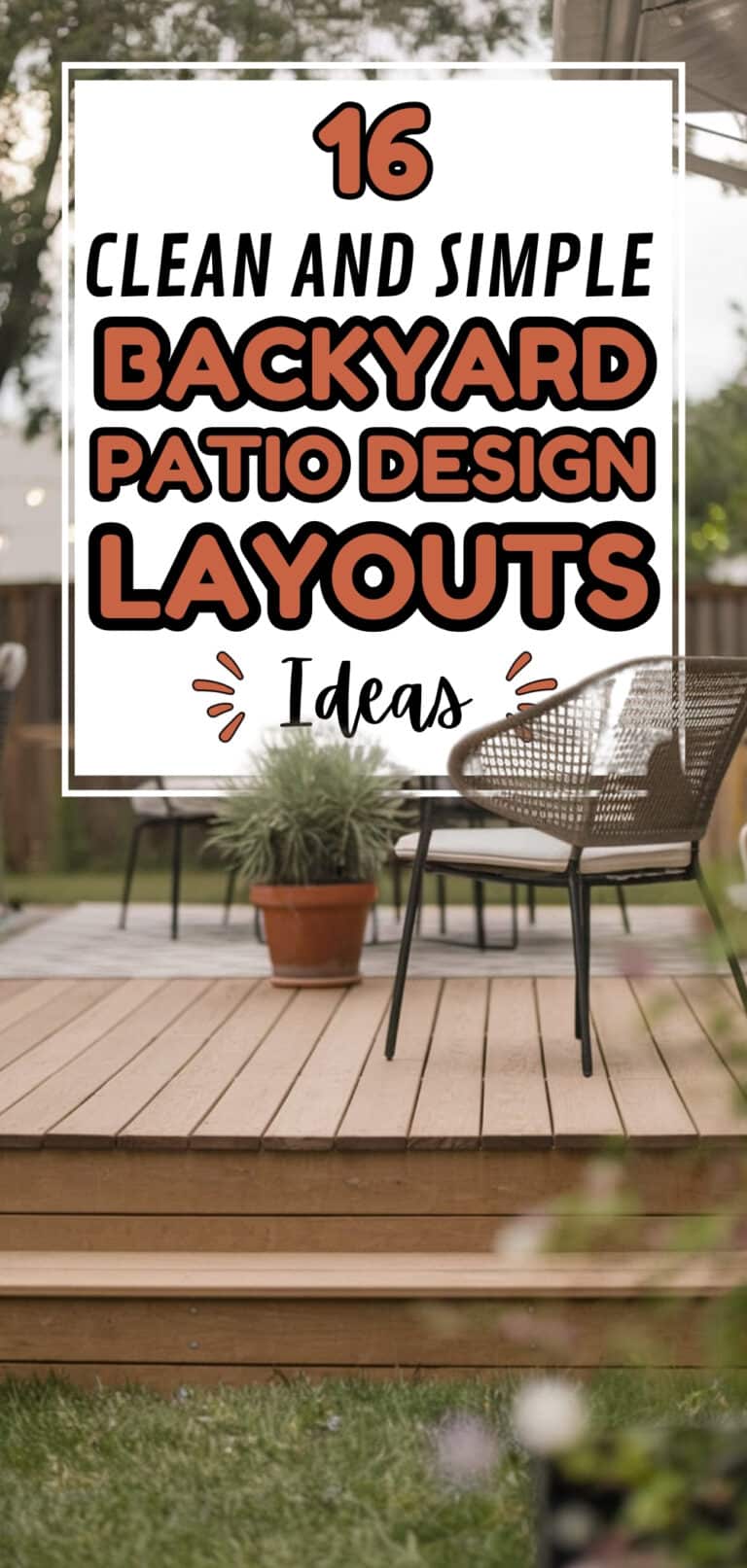 16 Clean and Simple Backyard Patio Design Layouts - The Mega Mom