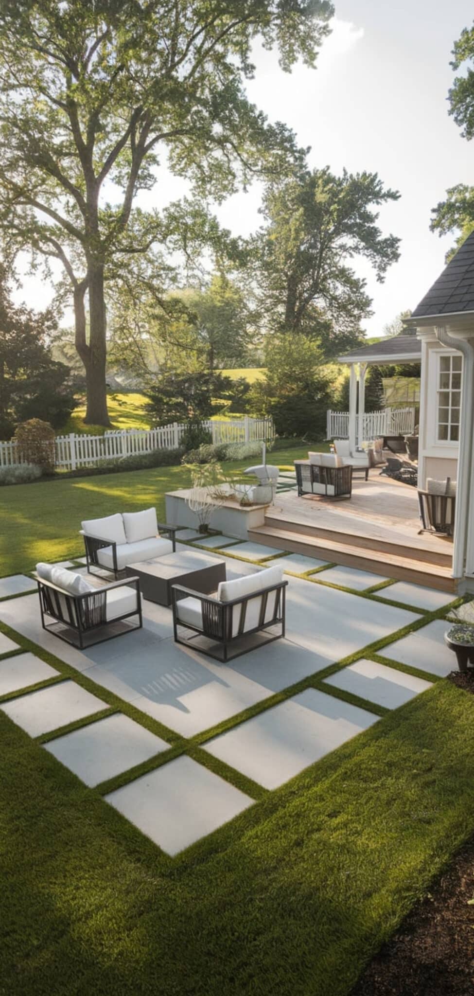 16 Clean and Simple Backyard Patio Design Layouts - The Mega Mom