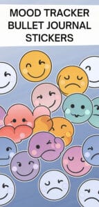 15 Creative Mood Tracker Bullet Journal Stickers - The Mega Mom