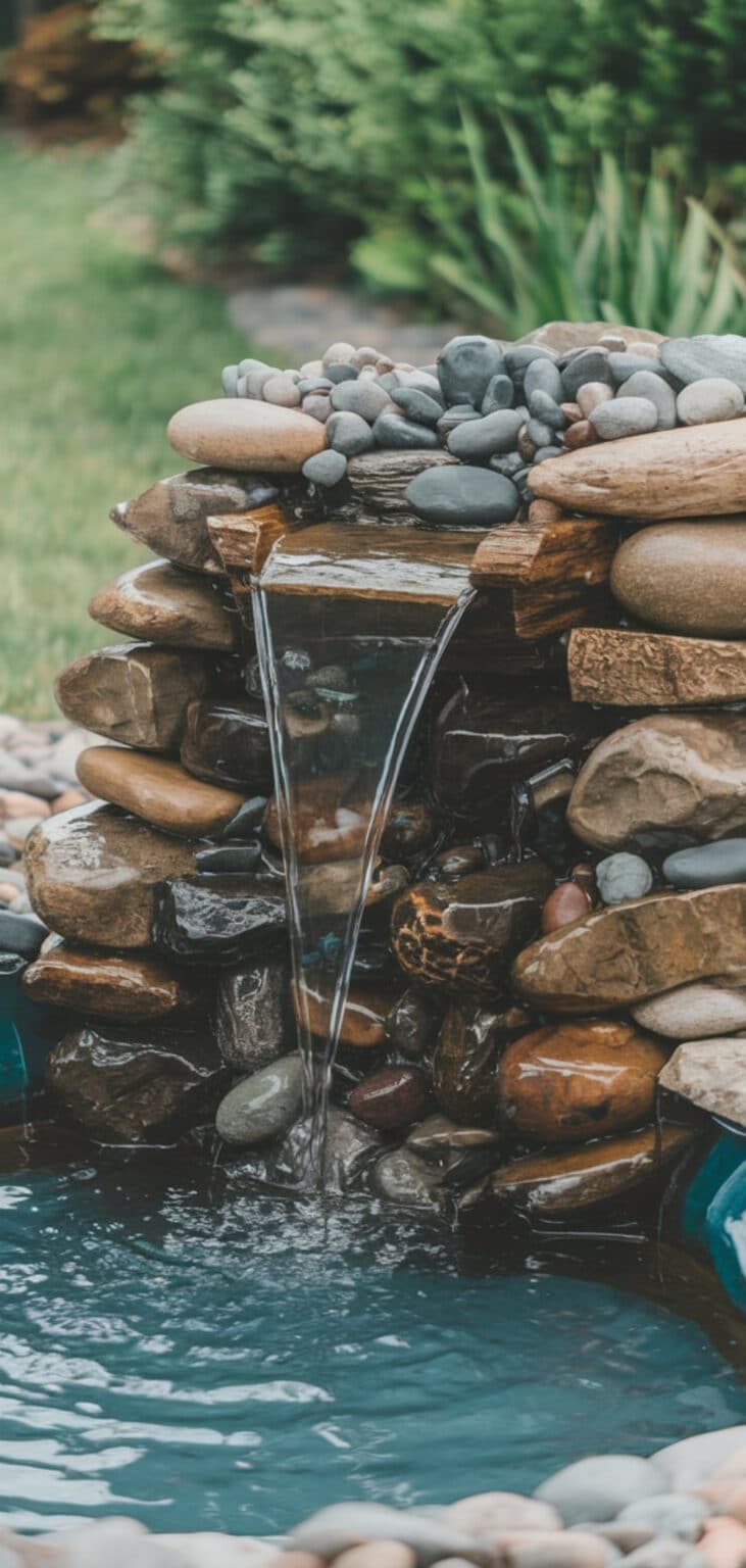 13 Beautiful DIY Waterfall Fountain Ideas - The Mega Mom