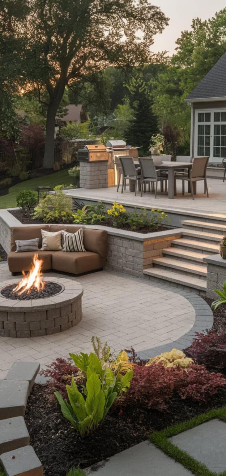 16 Clean and Simple Backyard Patio Design Layouts - The Mega Mom