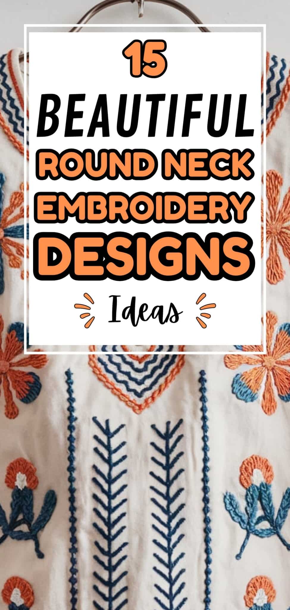 15 Beautiful Round Neck Embroidery Designs Ideas - The Mega Mom