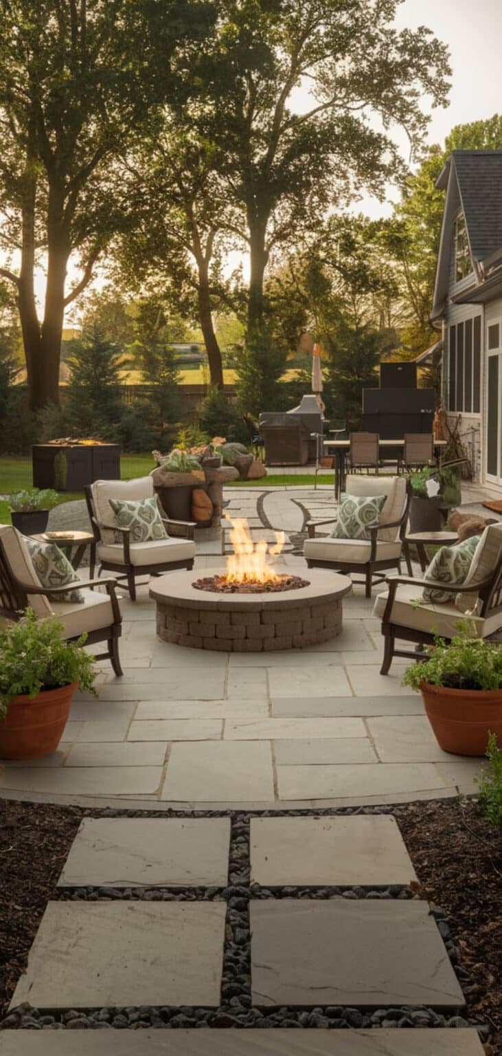 16 Clean and Simple Backyard Patio Design Layouts - The Mega Mom