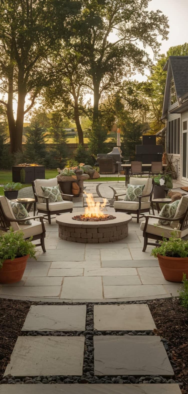 16 Clean and Simple Backyard Patio Design Layouts - The Mega Mom