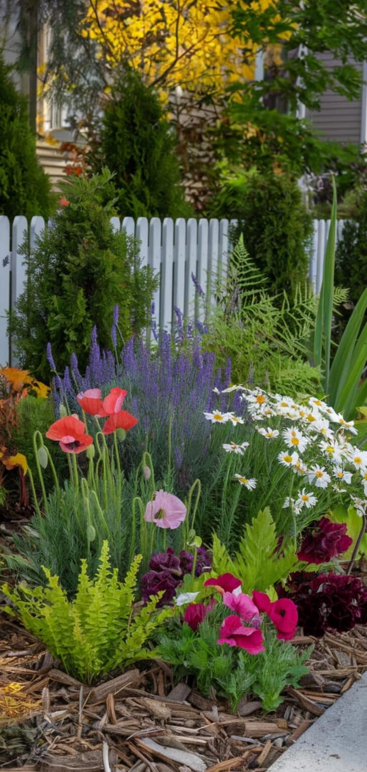18 Stunning Flower Bed Ideas in Front of House - The Mega Mom