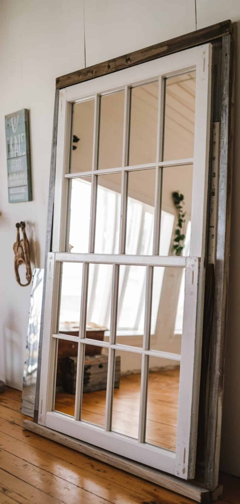 13 Beautiful Farmhouse Old Windows Projects - The Mega Mom