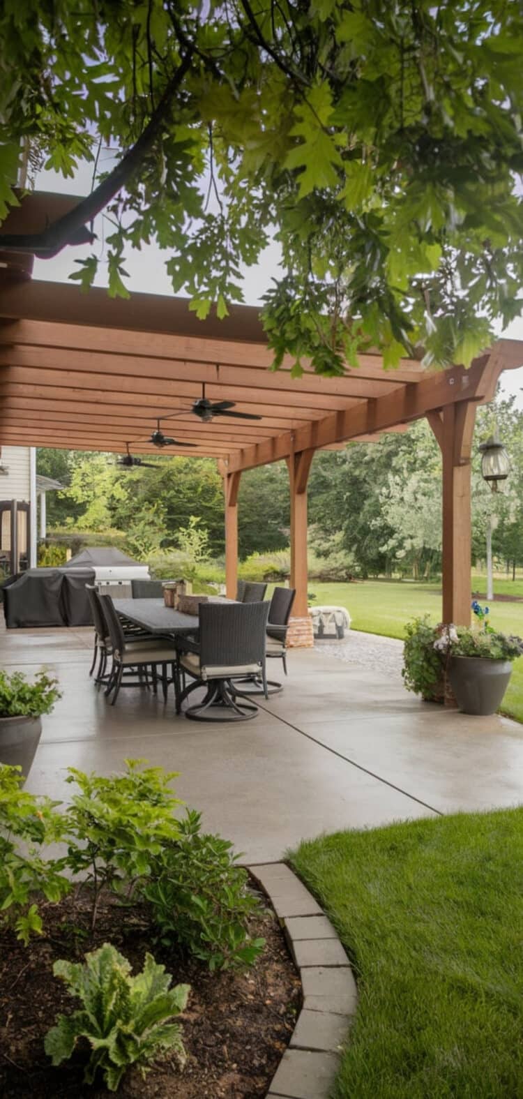16 Clean and Simple Backyard Patio Design Layouts - The Mega Mom