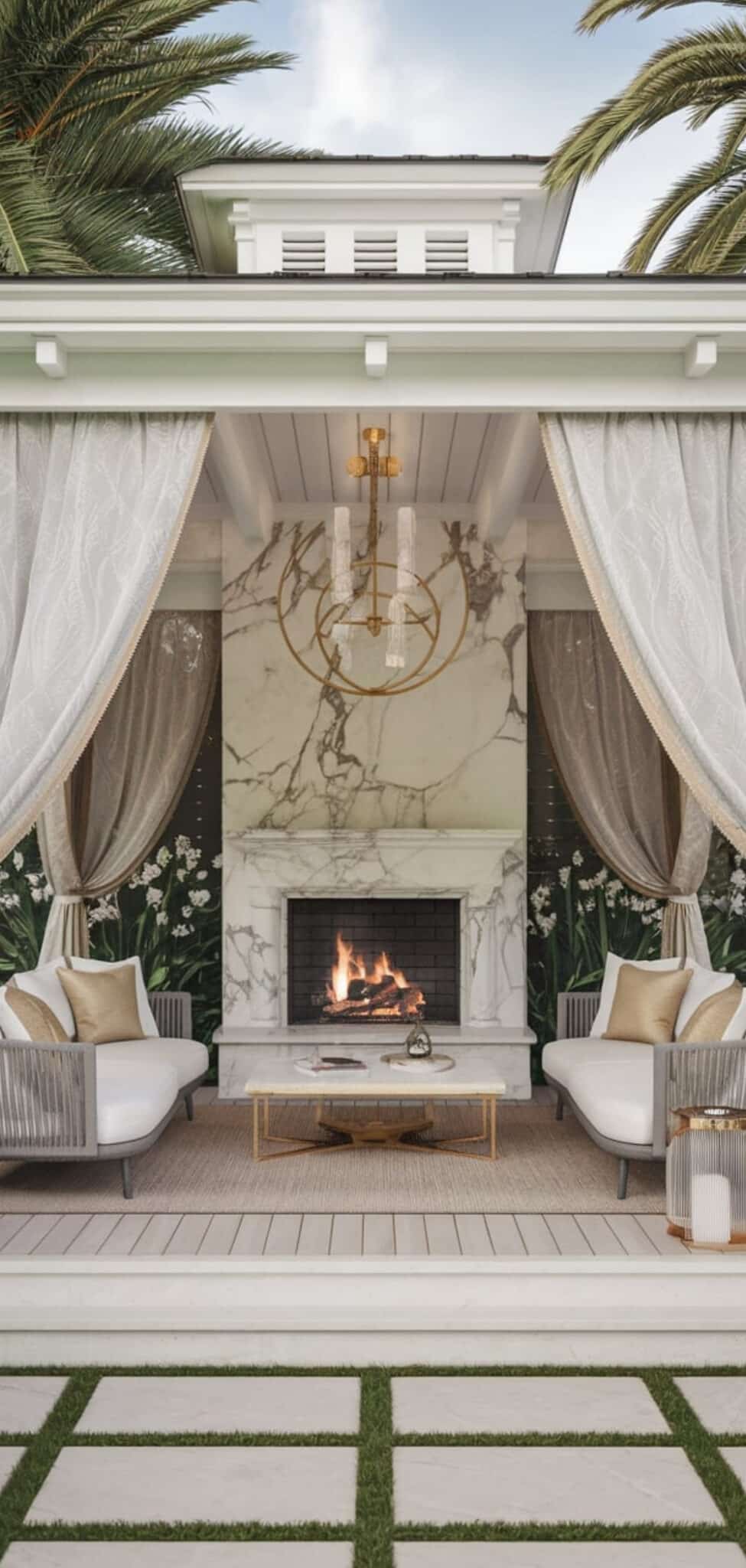 18 Stunning Outdoor Pavilion with Fireplace Ideas - The Mega Mom