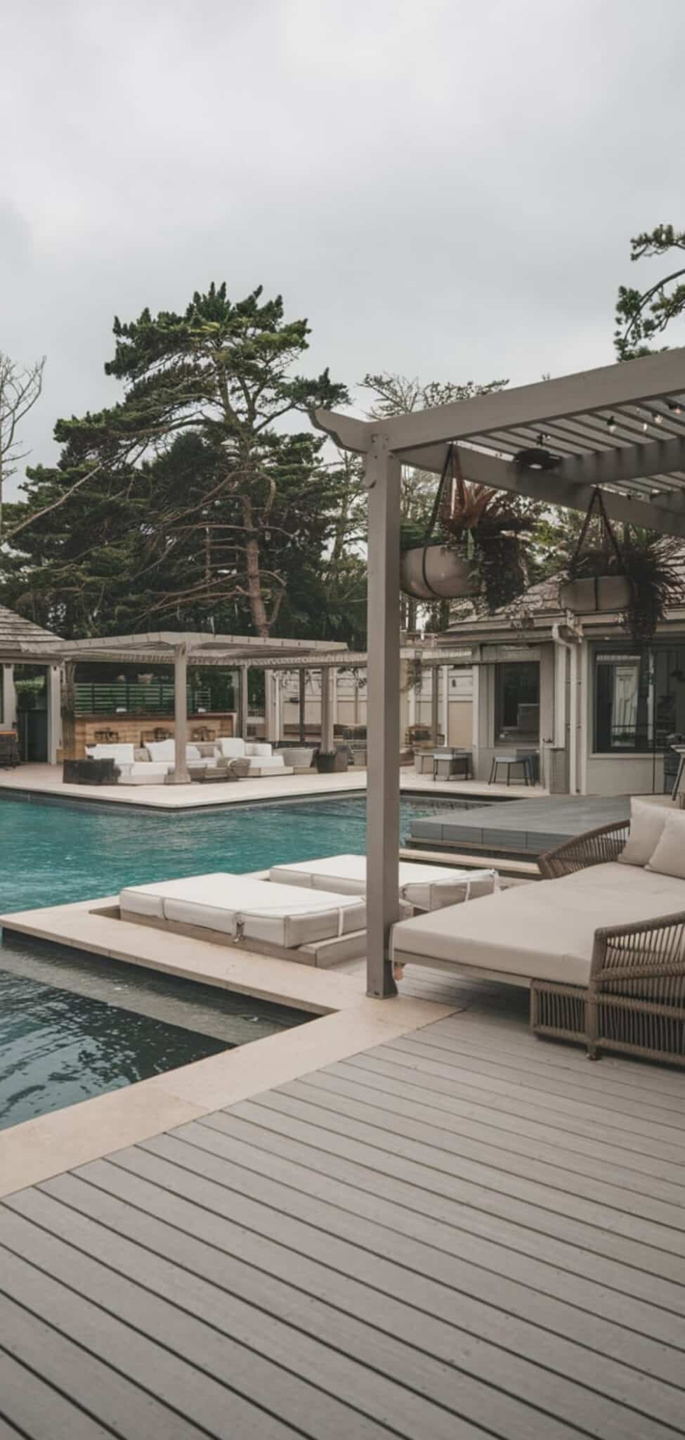 16 Stunning Coastal Large Pool Deck Decorating Ideas - The Mega Mom