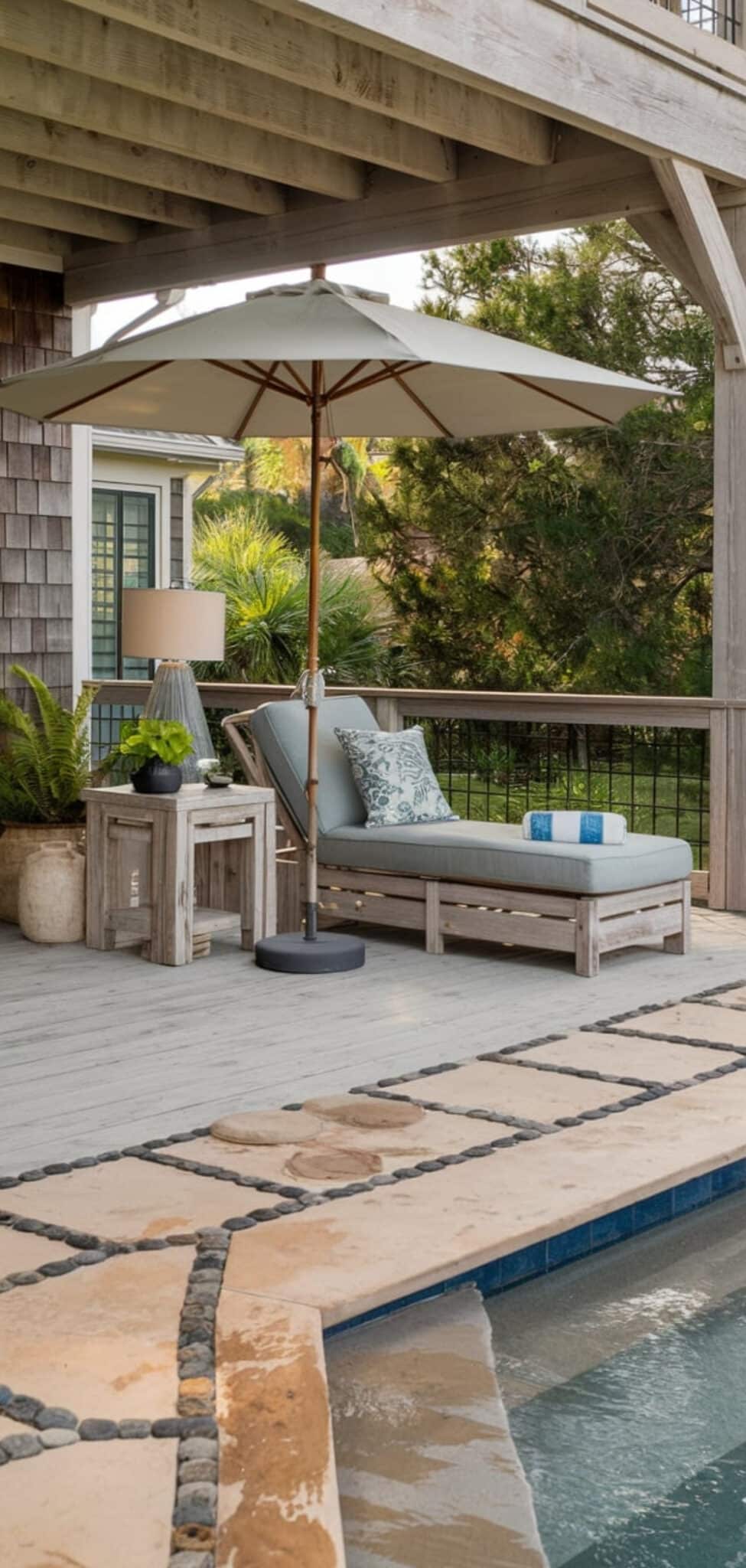 16 Stunning Coastal Large Pool Deck Decorating Ideas - The Mega Mom