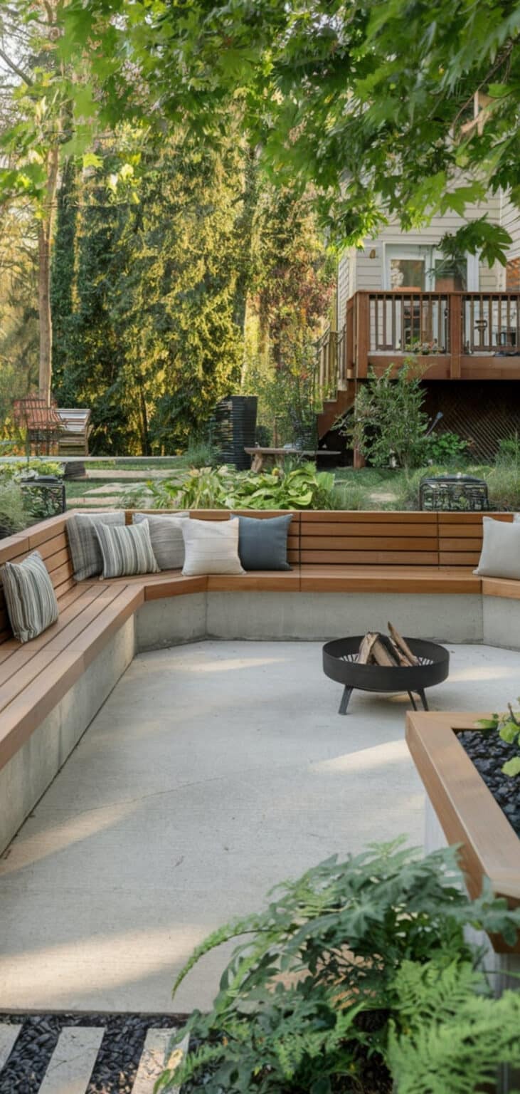 16 Clean and Simple Backyard Patio Design Layouts - The Mega Mom
