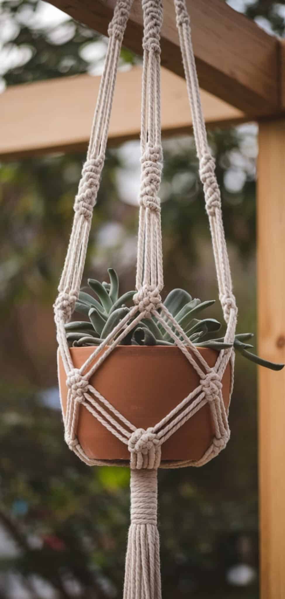 15 Easy DIY Macrame Plant Hanger Patterns - The Mega Mom