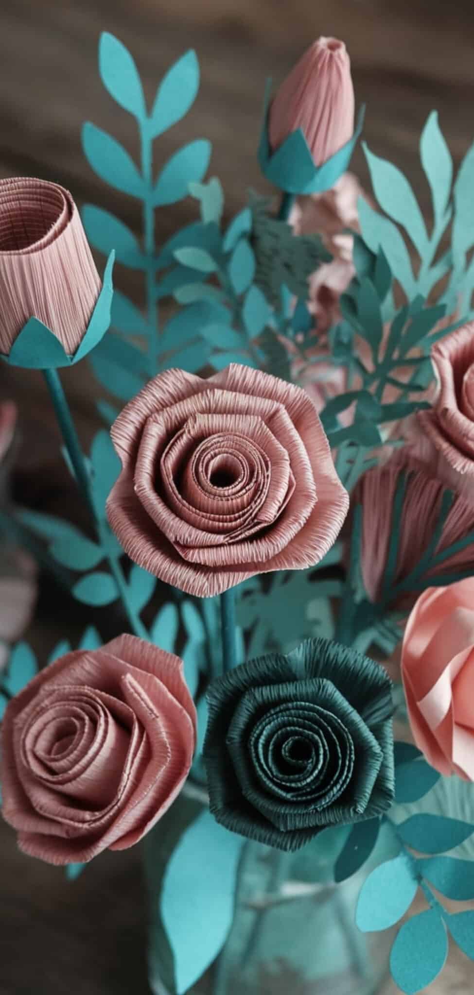 13 Beautiful Handmade Flower Paper Crafts Aesthetic Ideas - The Mega Mom