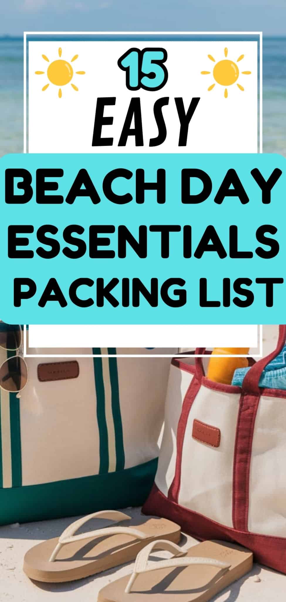 15 Easy Beach Day Essentials Packing List - The Mega Mom