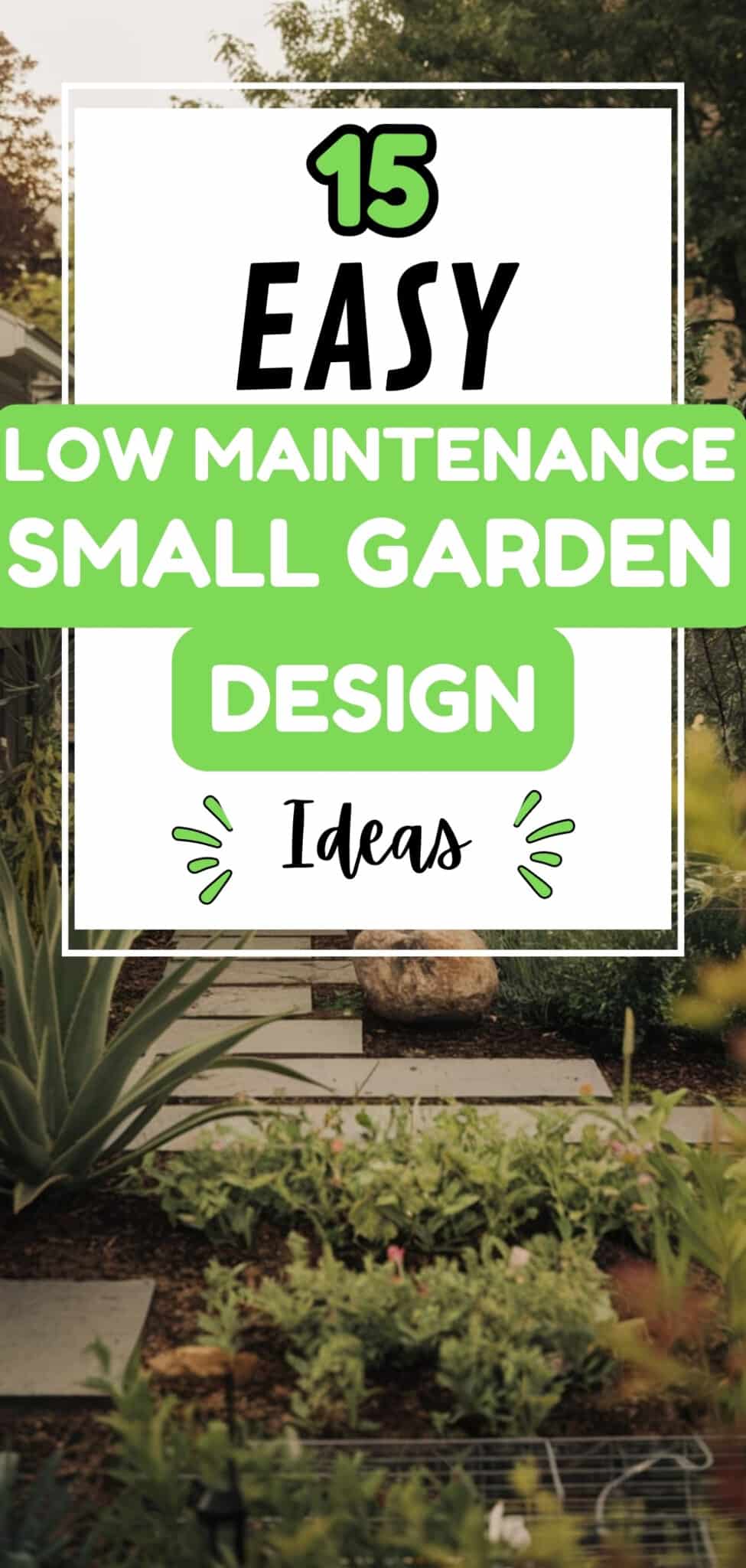 15 Easy Low Maintenance Small Garden Design Ideas - The Mega Mom