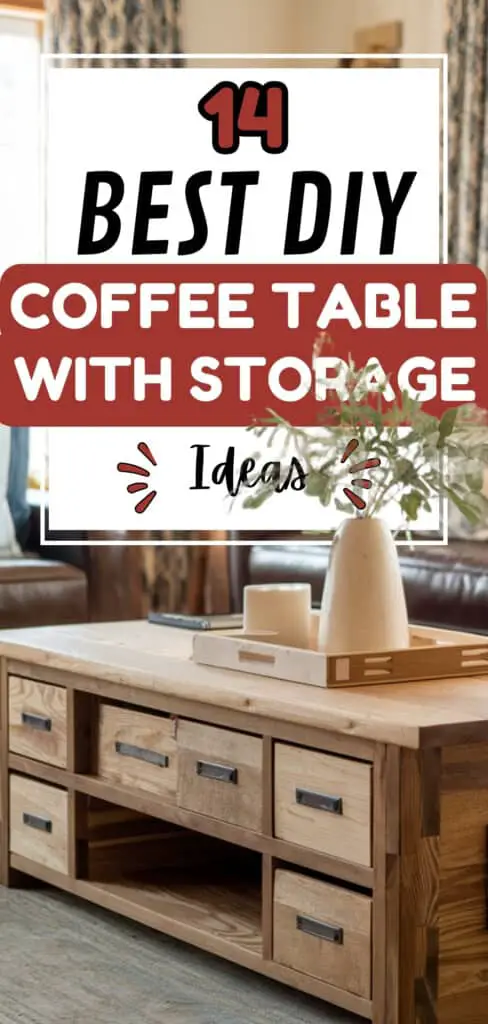 14 Best DIY Coffee Table with Storage Ideas - The Mega Mom