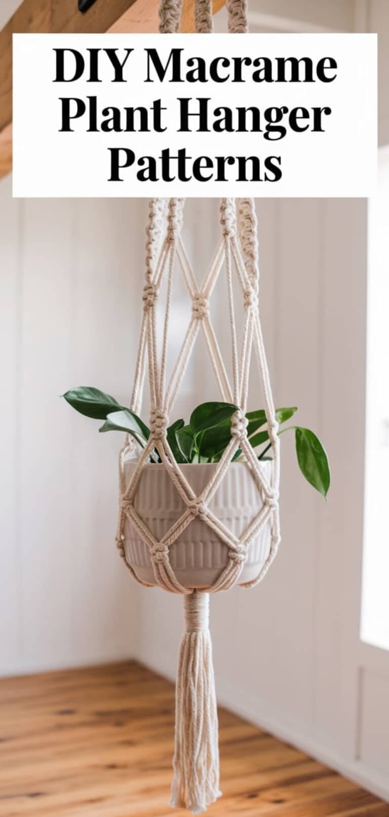 15 Easy DIY Macrame Plant Hanger Patterns - The Mega Mom