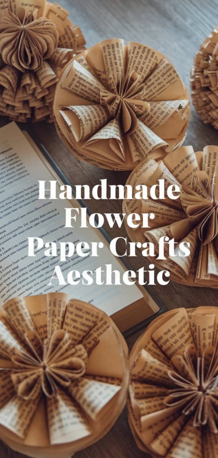 13 Beautiful Handmade Flower Paper Crafts Aesthetic Ideas - The Mega Mom