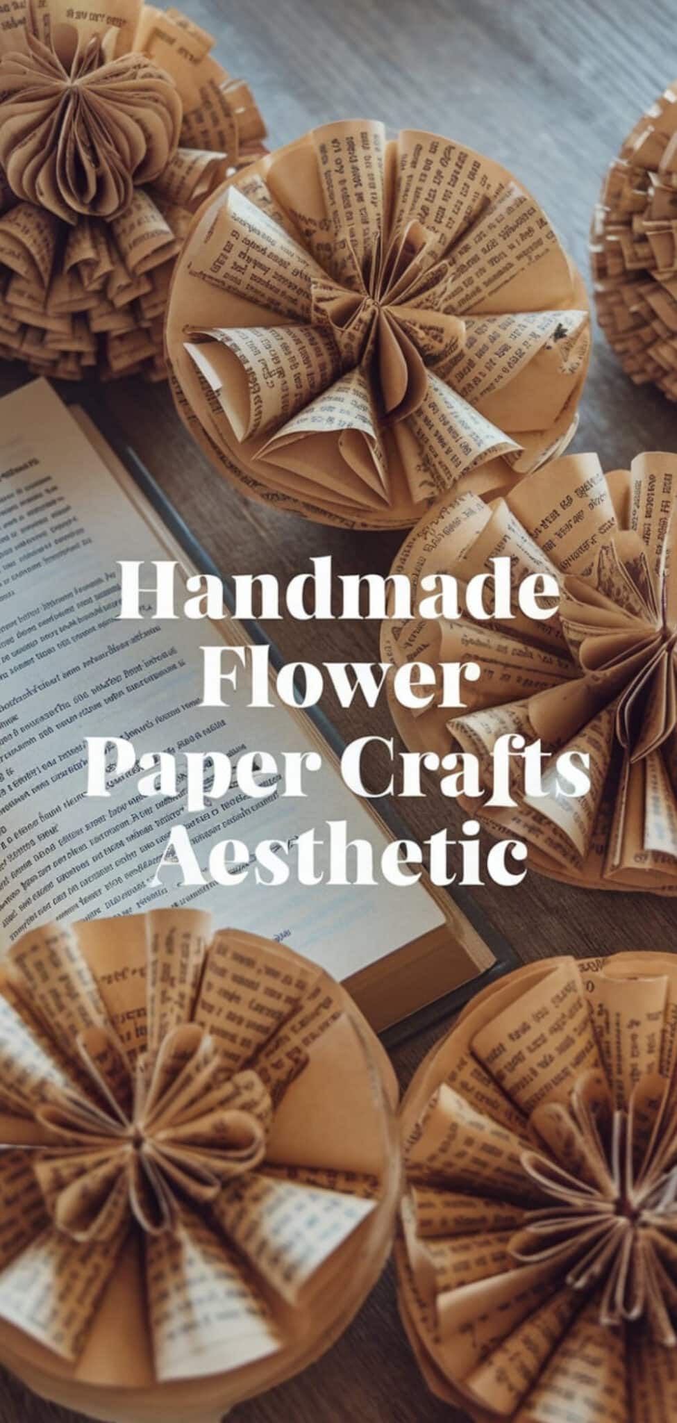 13 Beautiful Handmade Flower Paper Crafts Aesthetic Ideas - The Mega Mom