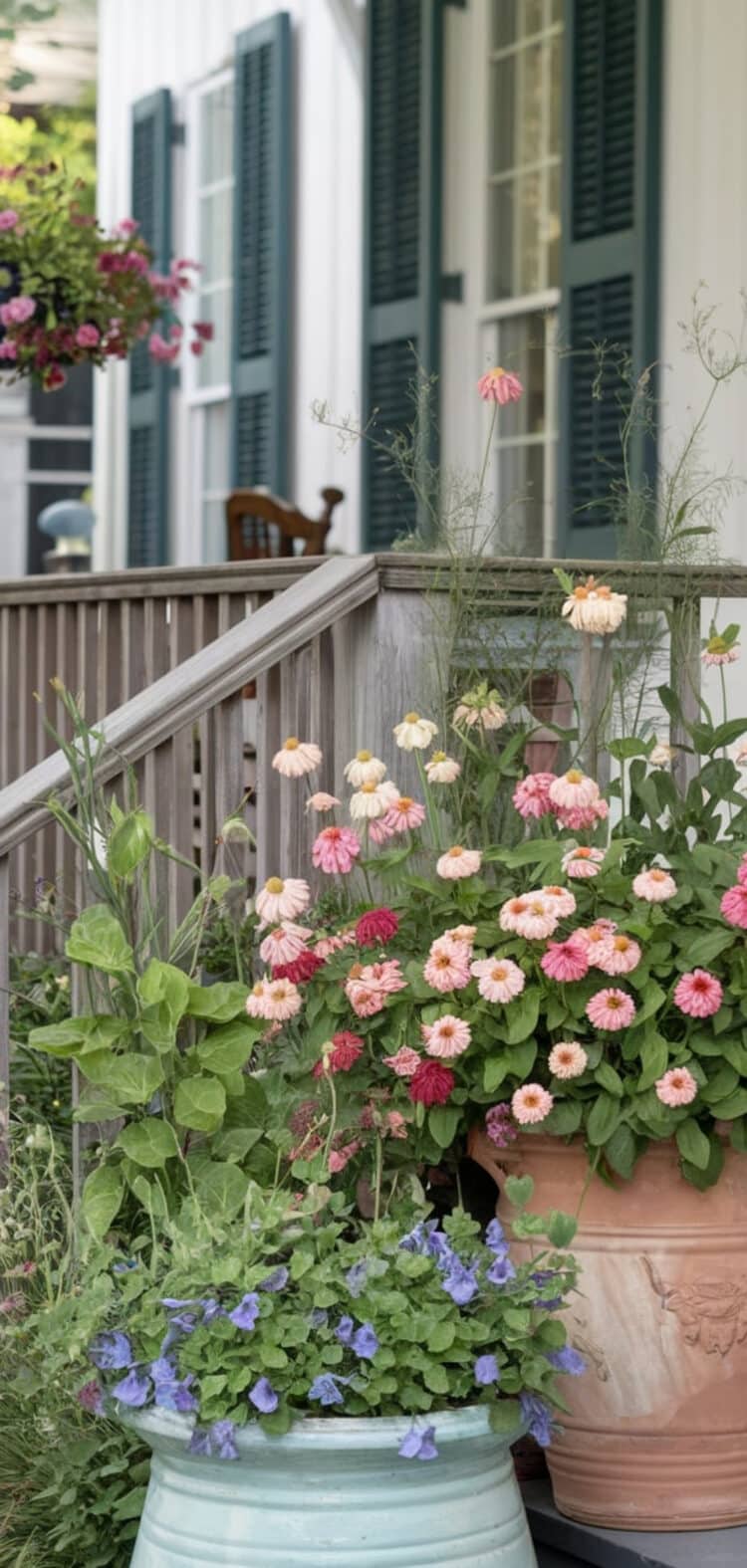 15 Stunning Summer Front Porch Flower Pot Ideas - The Mega Mom