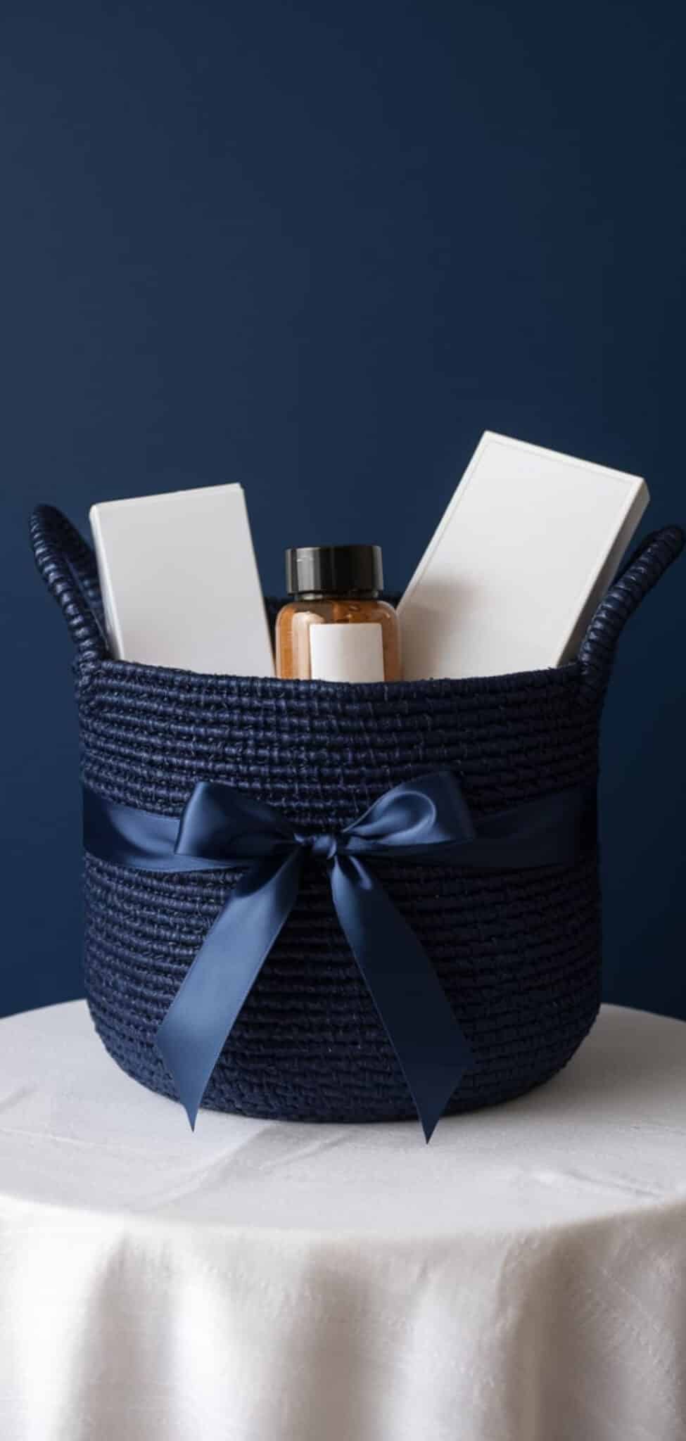 14 Thoughtful Navy Blue Birthday Basket Ideas - The Mega Mom