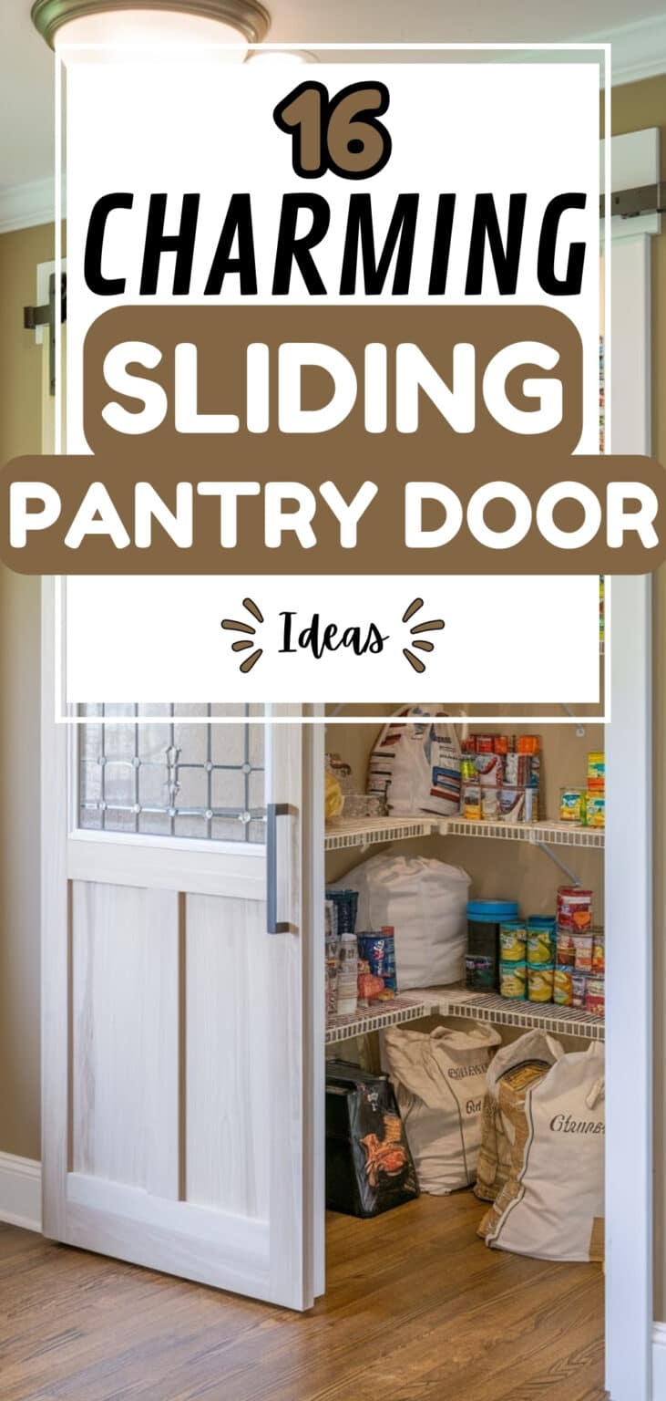 16 Charming Sliding Pantry Door Ideas - The Mega Mom