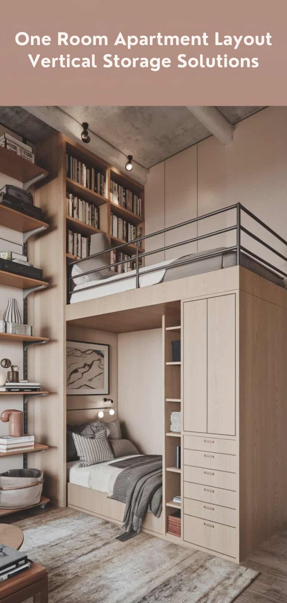 16 Smart One Room Apartment Layout Ideas - The Mega Mom