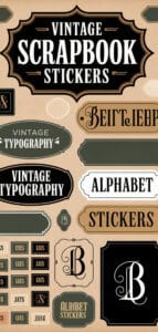 16 Inspiring Vintage Scrapbook Stickers Ideas - The Mega Mom
