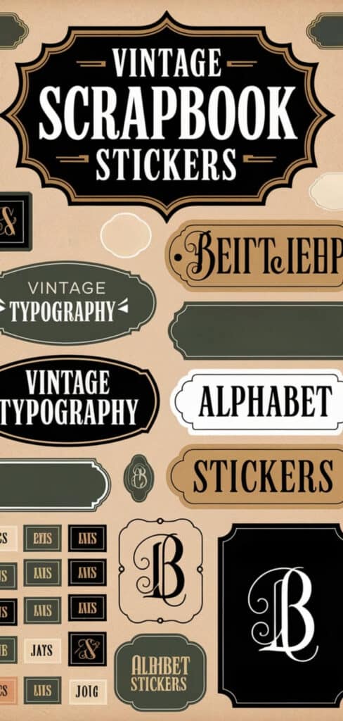 16 Inspiring Vintage Scrapbook Stickers Ideas - The Mega Mom