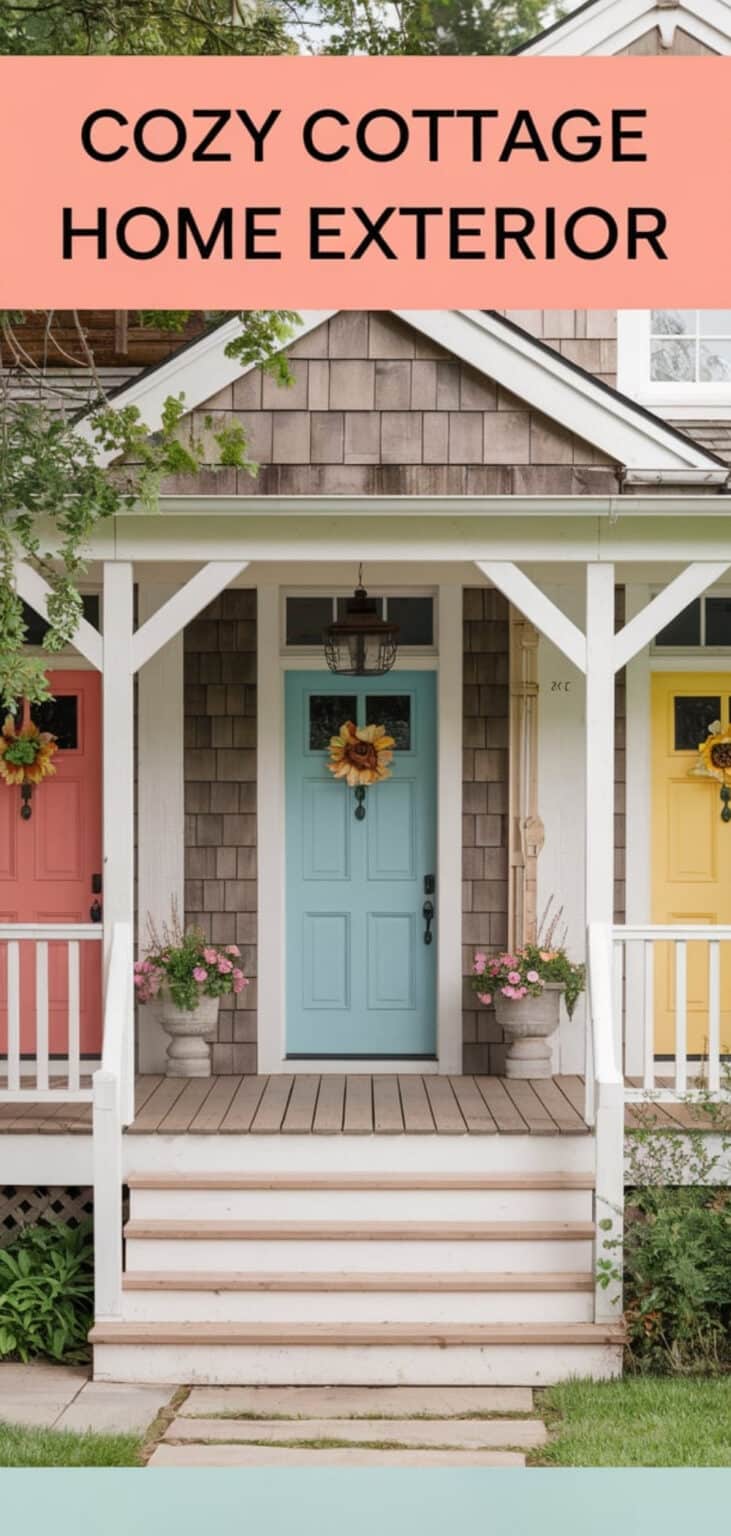 16 Beautiful Cozy Cottage Home Exterior Ideas - The Mega Mom
