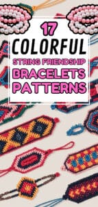 17 Colorful String Friendship Bracelets Patterns - The Mega Mom