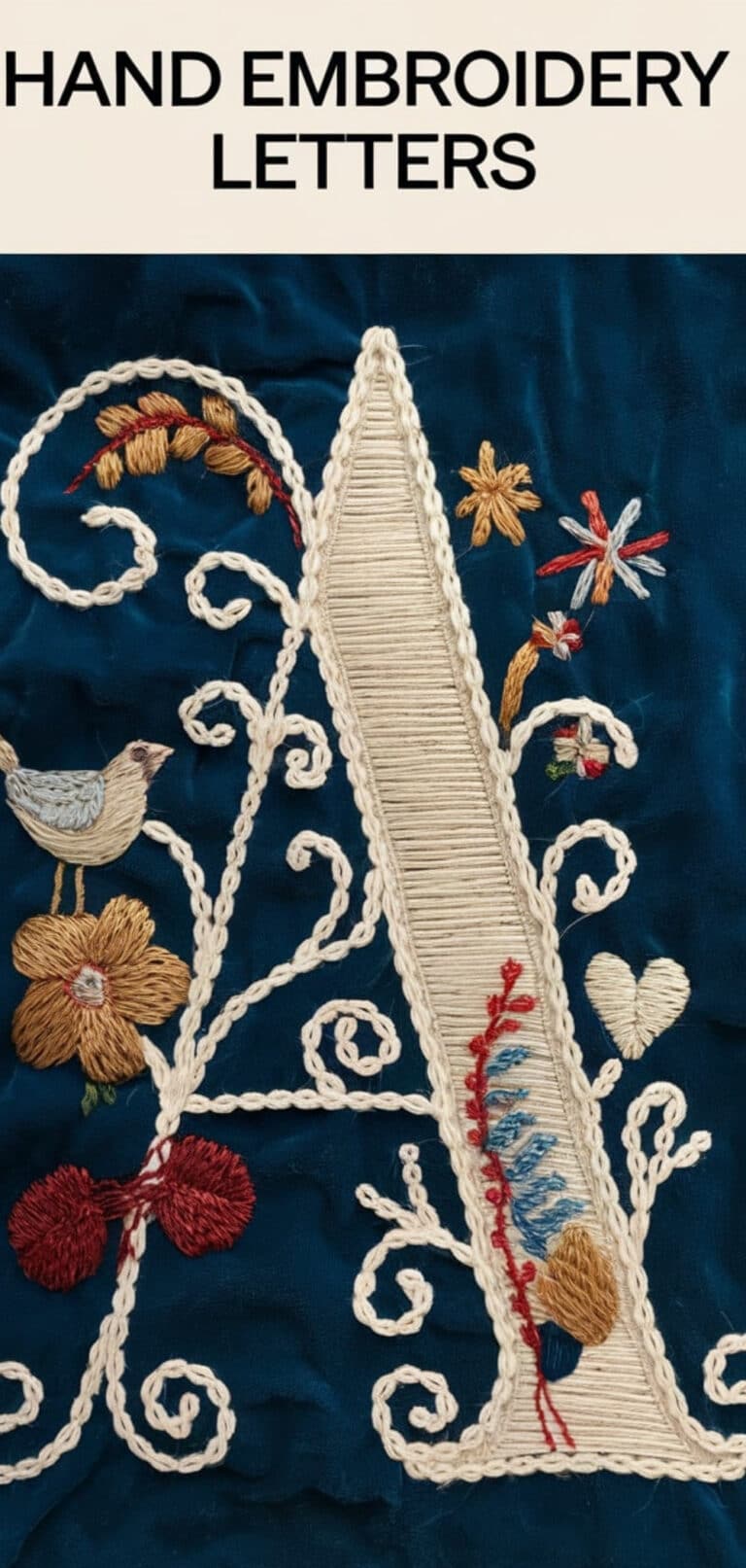 17 Beautiful Hand Embroidery Letters Ideas - The Mega Mom