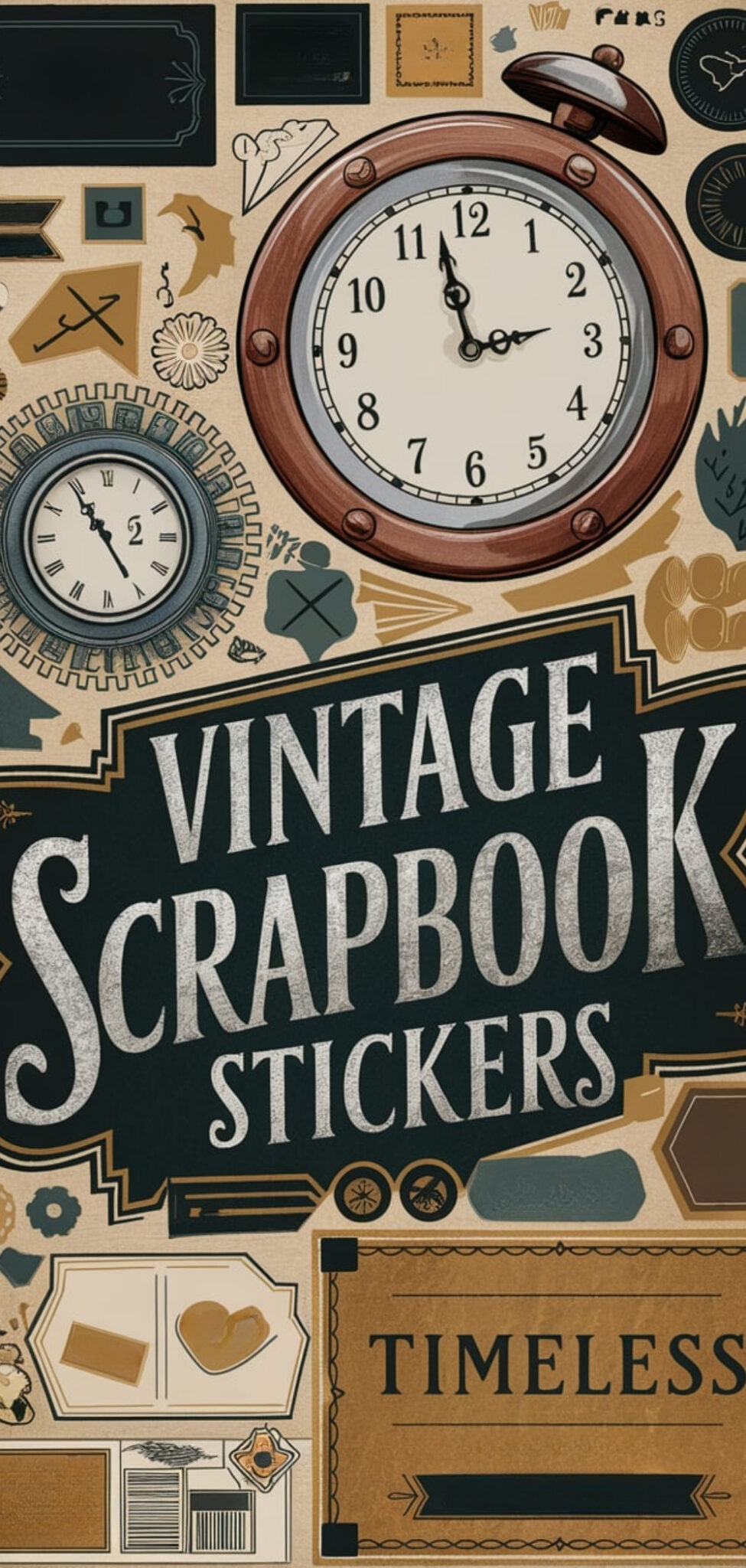 16 Inspiring Vintage Scrapbook Stickers Ideas - The Mega Mom