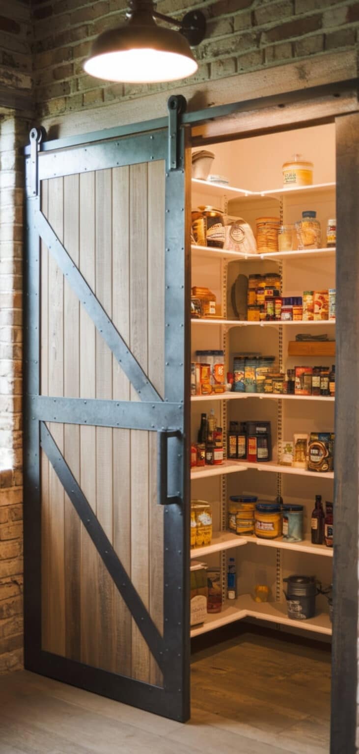 16 Charming Sliding Pantry Door Ideas - The Mega Mom